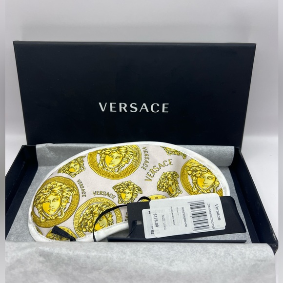 Versace | Accessories | Versace Medusa Silk Sleep Eye Mask Pink Gold ...